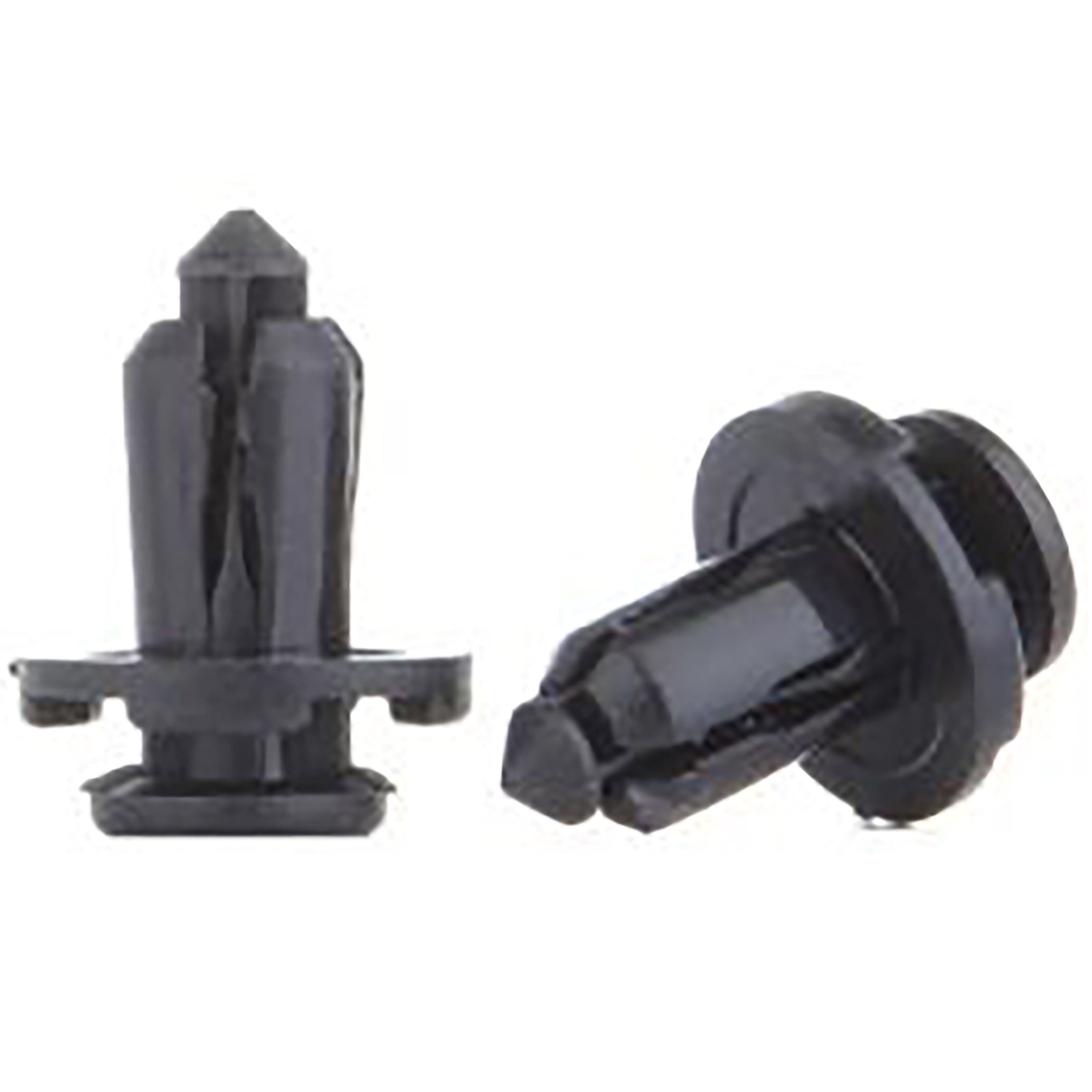 Black Nylon Fender & Grille Push Type Retainers - 10MM Hole 15MM Stem ...