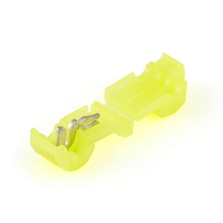 Yellow 12-10 Gauge Mid Wire T-Tap Connectors - 100 Pack – Sherco-Auto.com