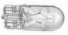 Light Bulb- Mini 12V .25A (W3W)/T3-1/4 Wedge Base, 10 per Pack, for ca ...