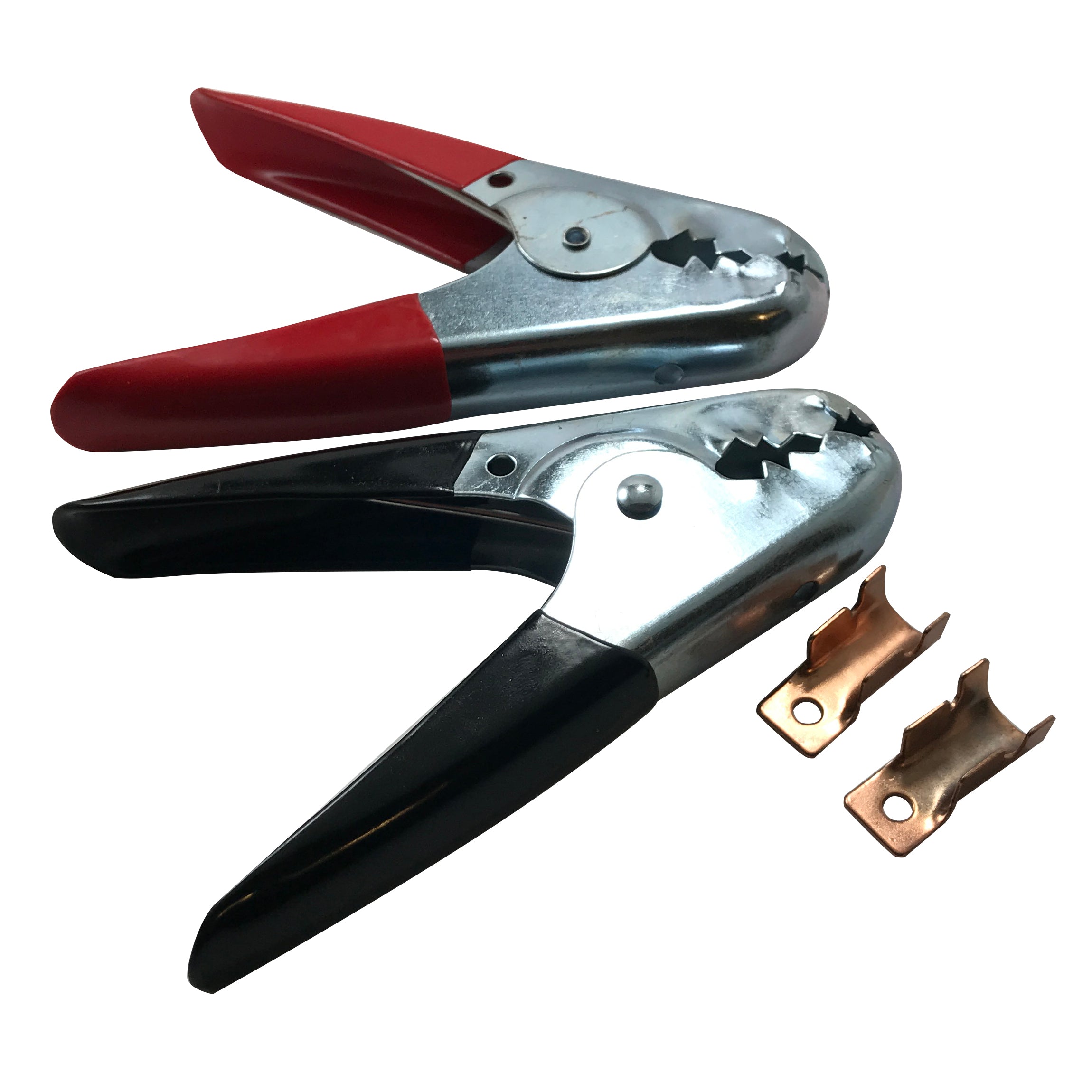 2 Piece Red & Black 500 Amp Parrot Booster Cable Clamp Set & Lugs For ...