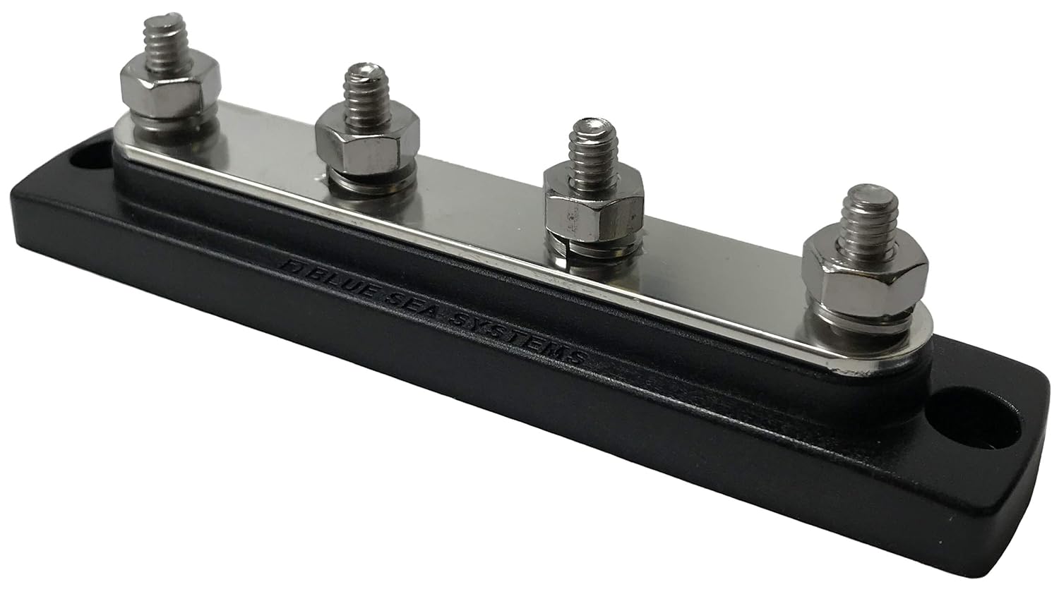 Blue Sea 2303 Marine Bus Bar 4 X 1/4" Stud - 150 Amp / 300V AC / 48V D ...