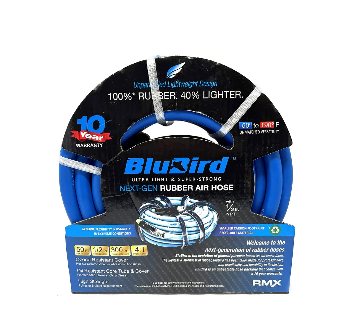 Blue-Bird Air Hose 1/2 in. X 50 ft. 300 psi. – Sherco-Auto.com