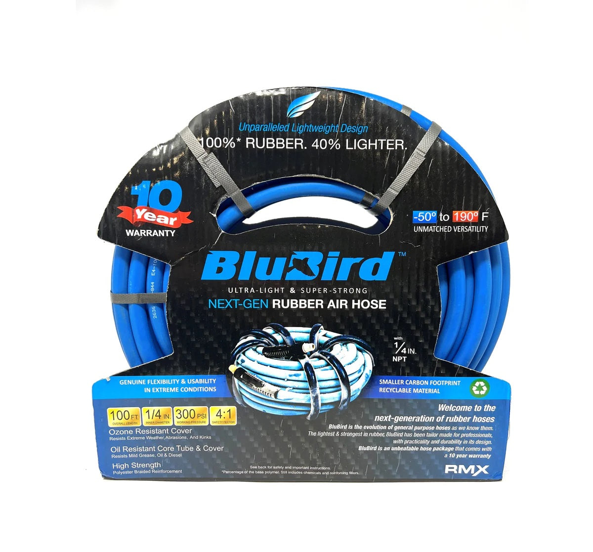 Blue-Bird Air Hose 1/4 in. X 100 ft. 300 psi. – Sherco-Auto.com