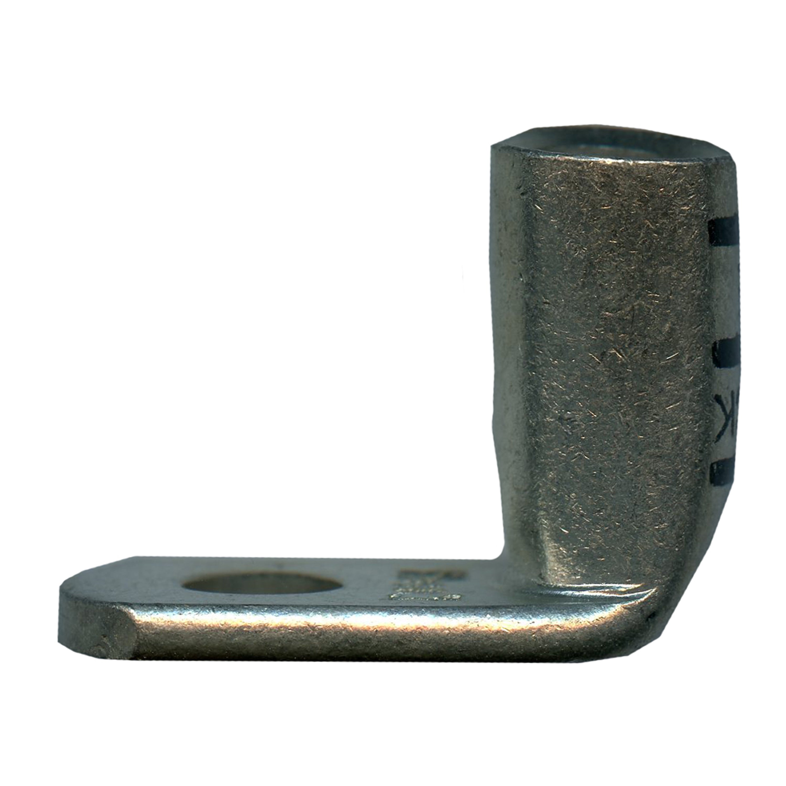 Mega HD Copper Lug - Plated 90-Deg 1/0 AWG 3/8" Stud Black - 5 or 50 P ...