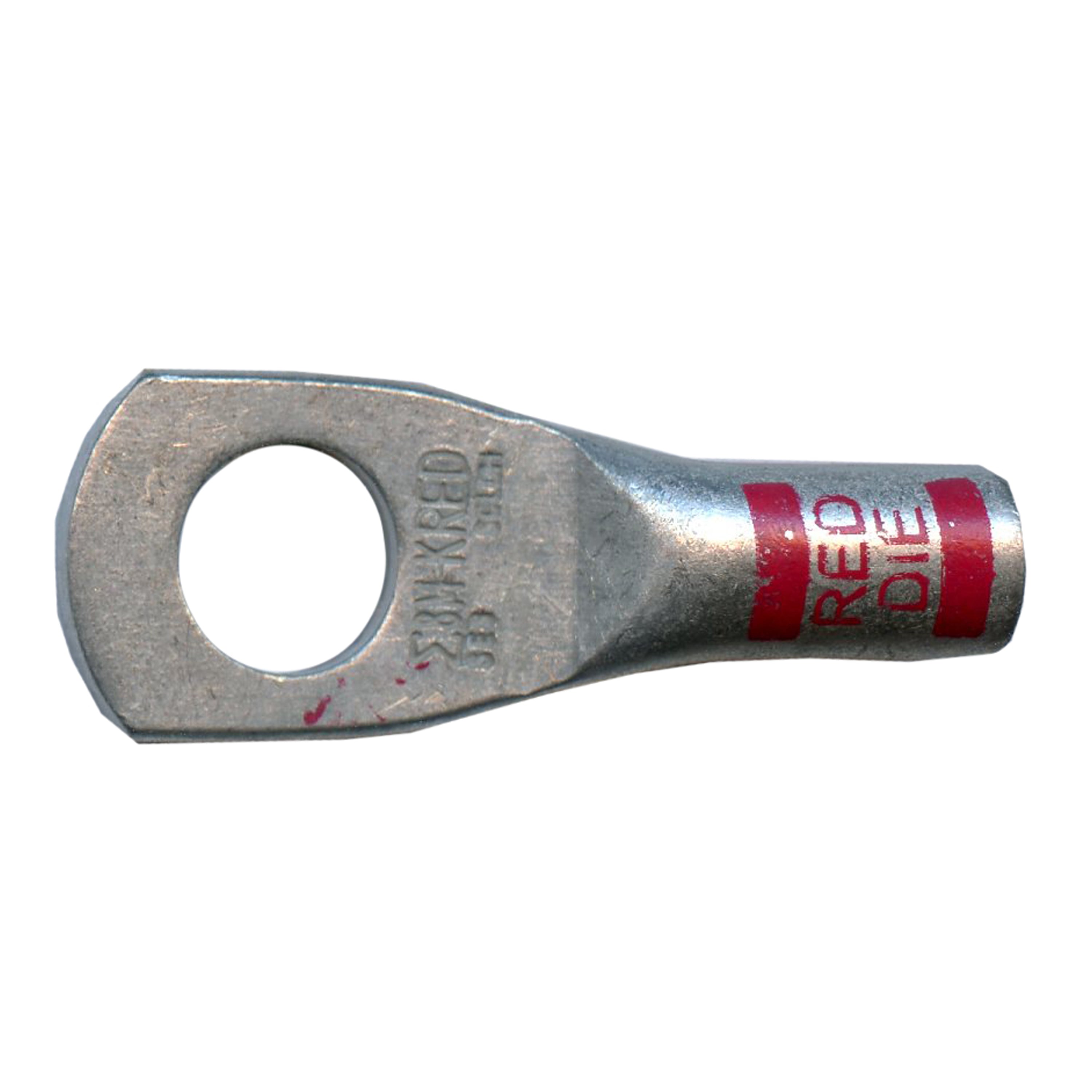 Mega HD Copper Lug - Plated 8 AWG 5/16" Stud Red - 5 or 50 Pack ...