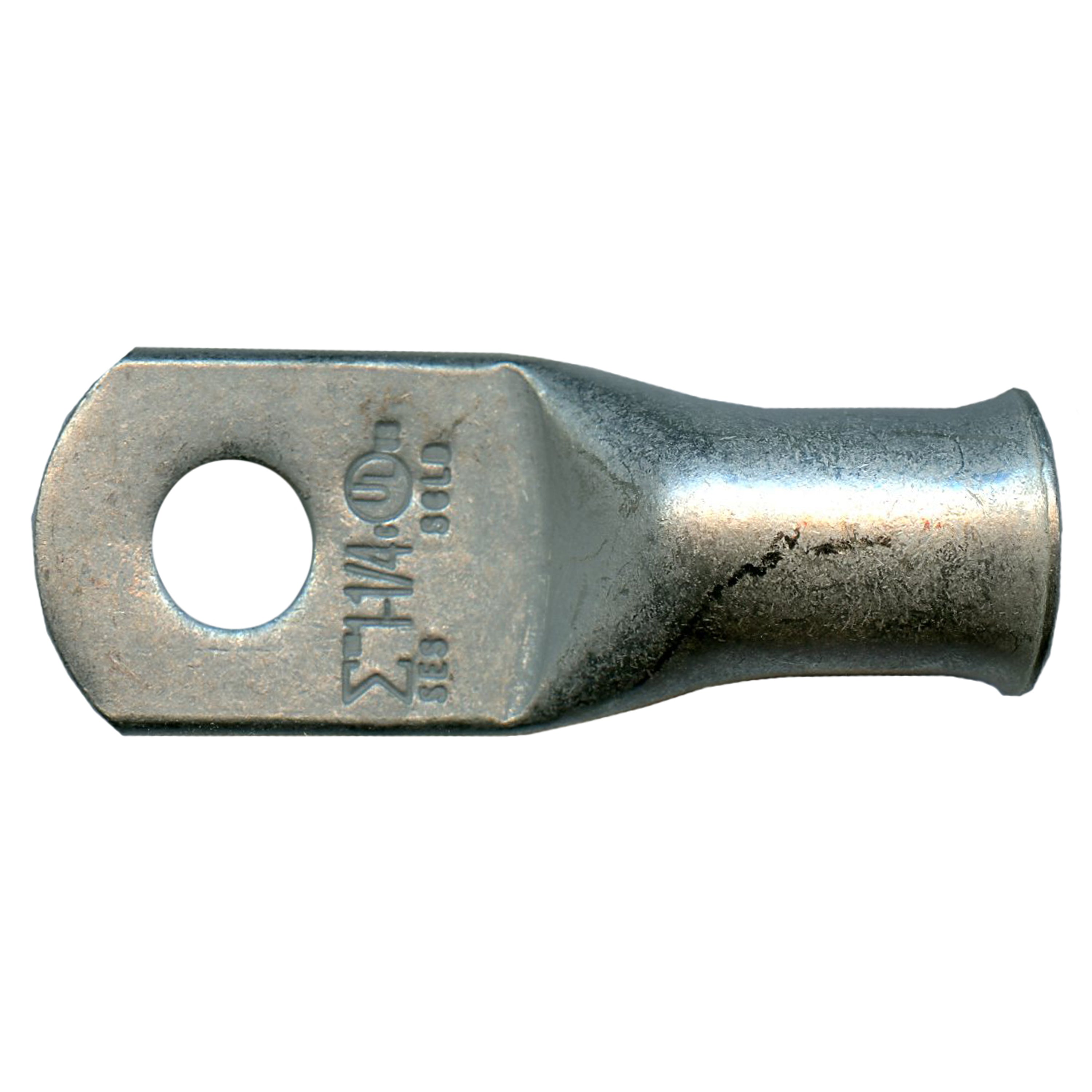 Standard Tinned Copper Lug 1 AWG 1/4" Ring Size - 10 or 100 Pack ...