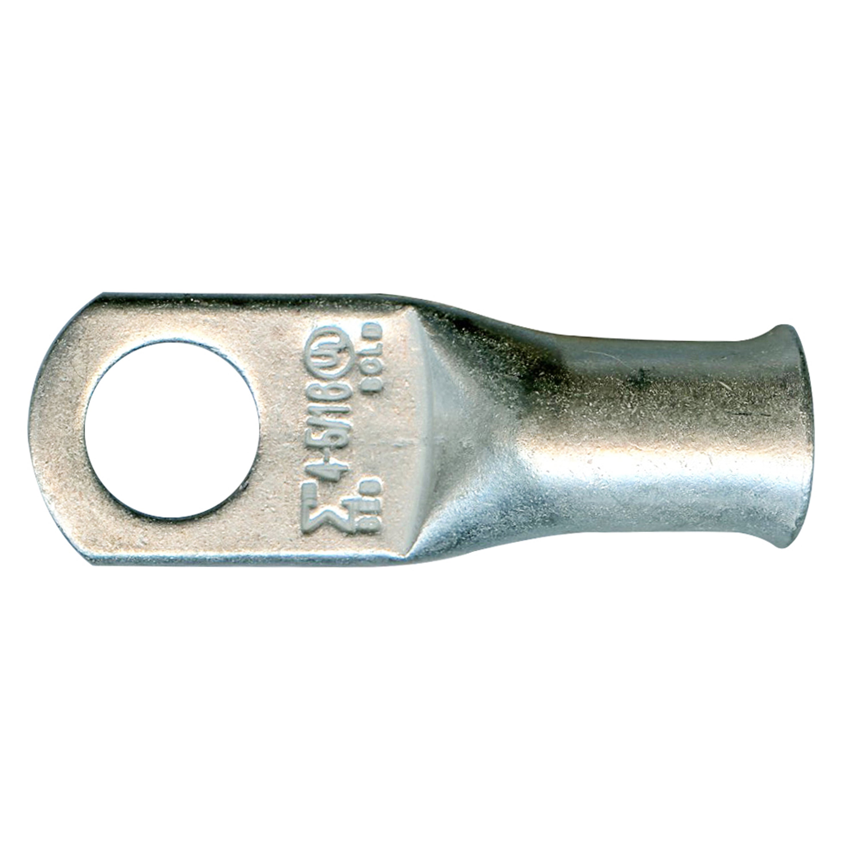 4 AWG Tinned Copper Lug - 5/16" Ring Terminal - 10 or 100pk – Sherco ...