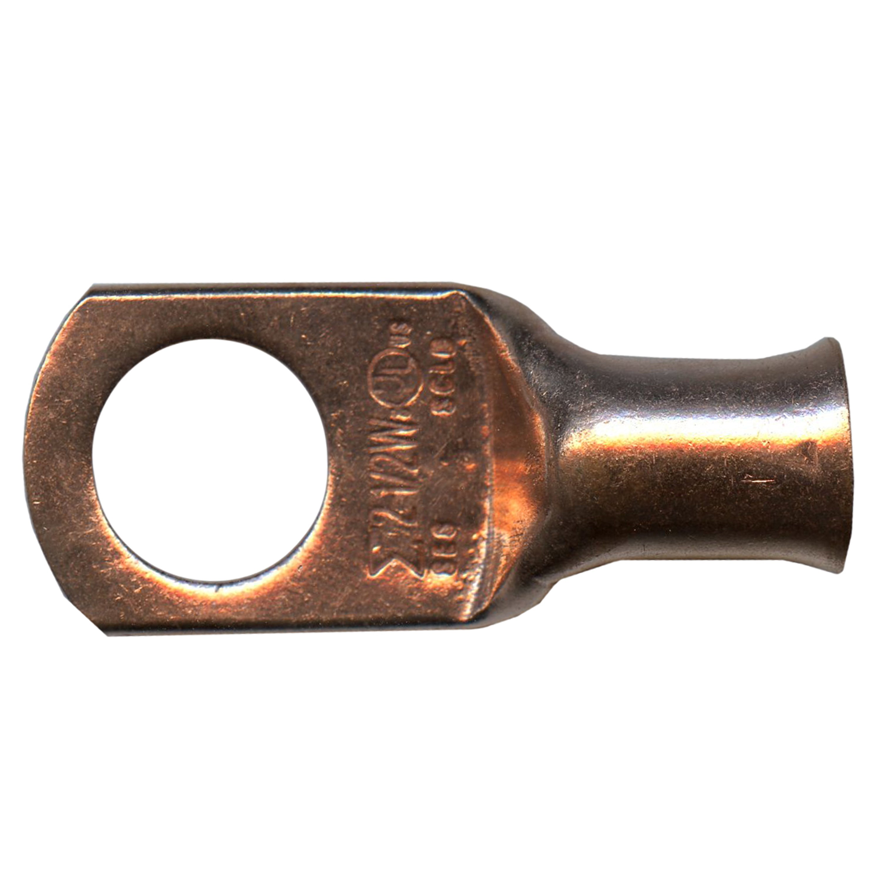 Standard Copper Lug 2 AWG 1/2" Ring Size - 100 Pack – Sherco-Auto.com