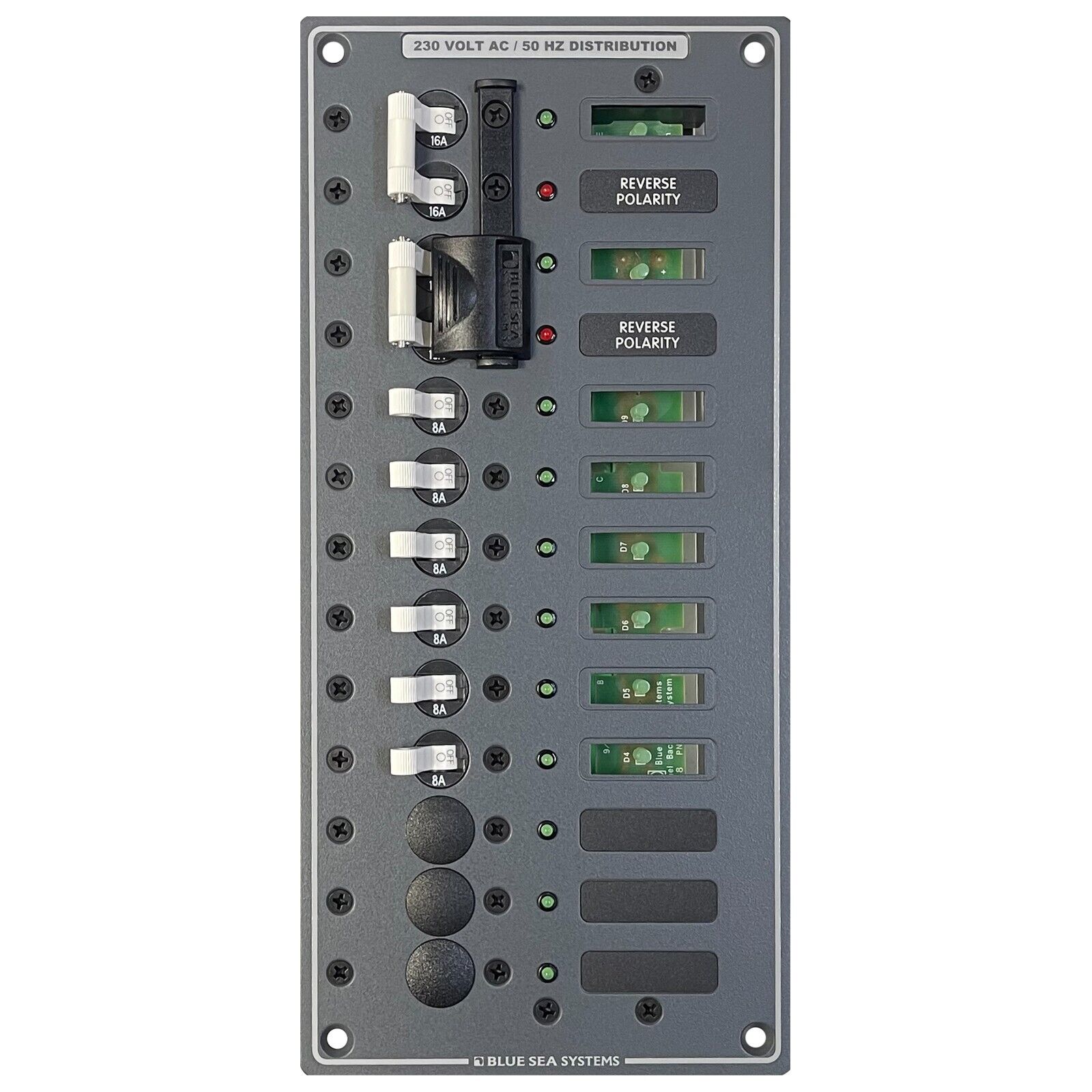 Blue Sea Boat Power Distribution Panel 8566 | 230V AC 2 Sources Select ...