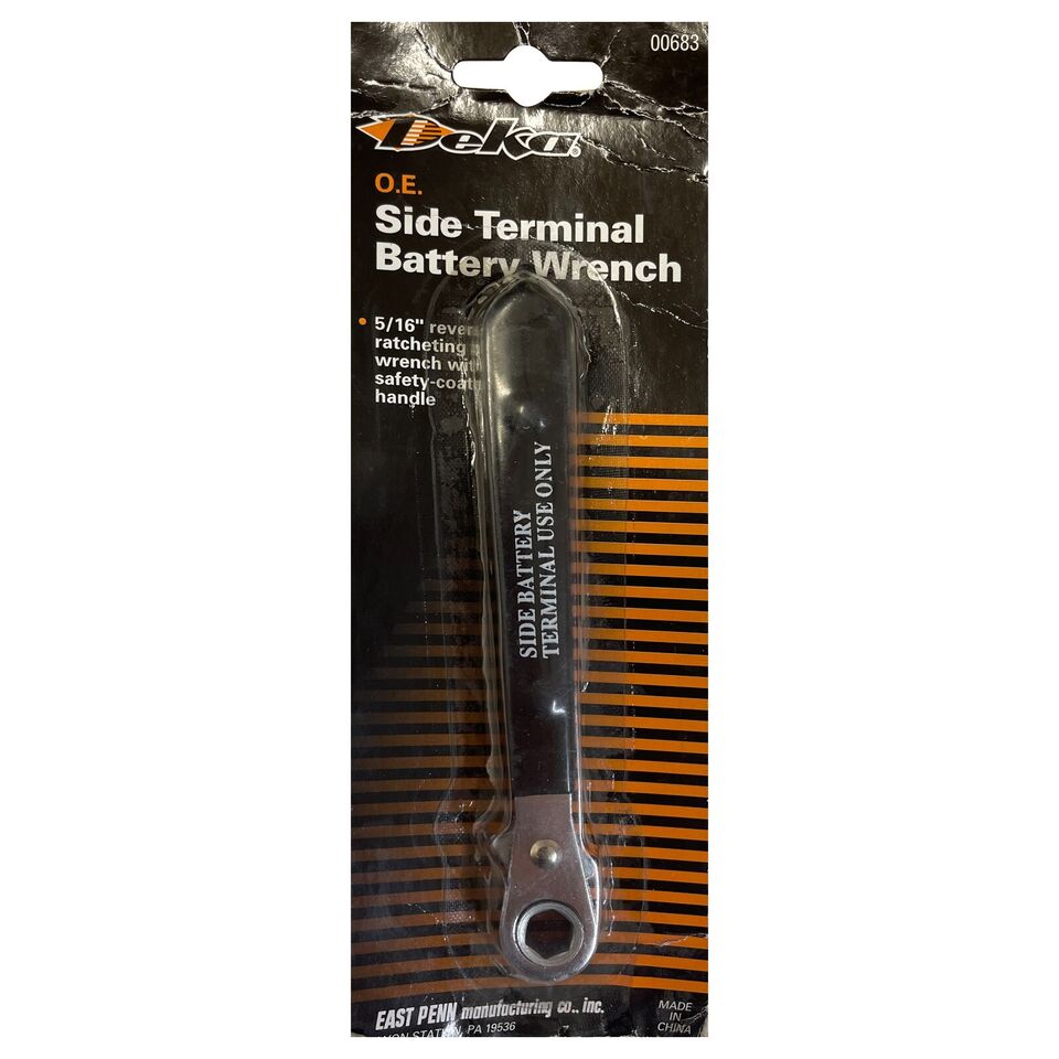 Deka East Penn 00683 Ratcheting Side Terminal Battery Wrench Fits 5/16 ...