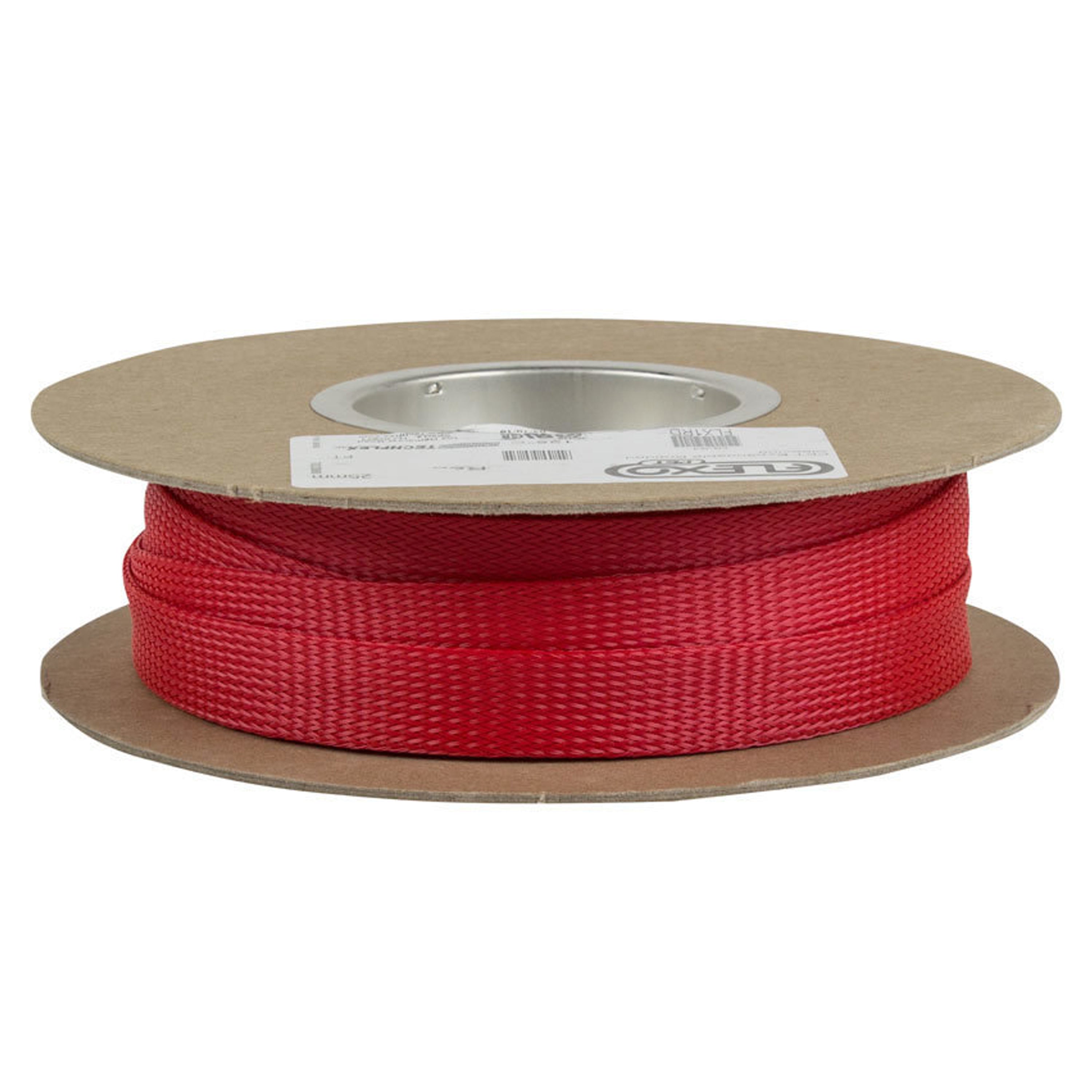 Red 1" Diameter Expandable Braided Loom Sleeve - 65 FT – Sherco-Auto.com