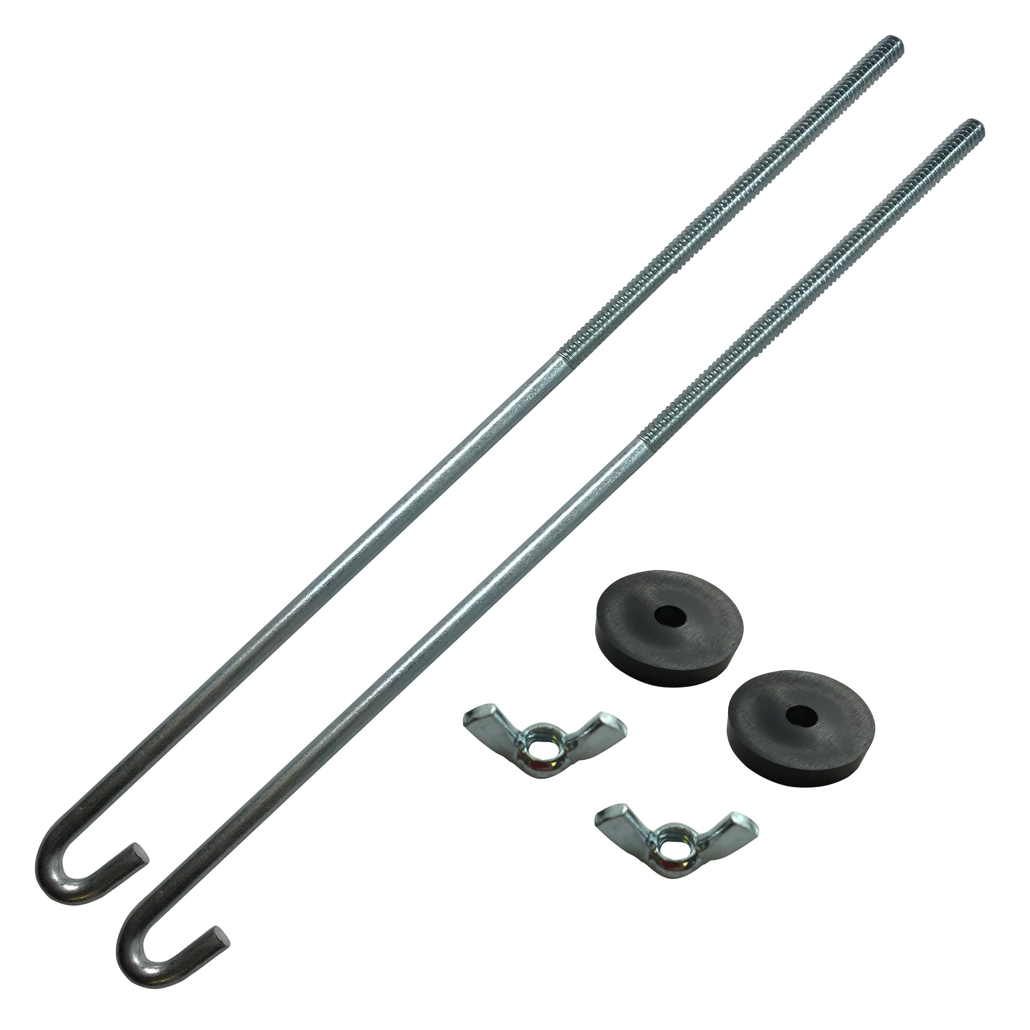 6" J-Bolt Battery Hold Down Kit with Zinc Hardware-Universal – Sherco ...