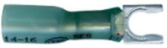 Heat Shrink & Crimp Blue Spring Spade Terminal 16-14 Gauge #10 Stud ...