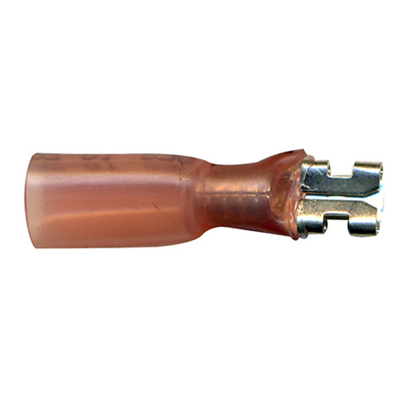 Heat Shrink & Crimp Red Female Quick Disconnect 22-18 Gauge .187 Tab ...