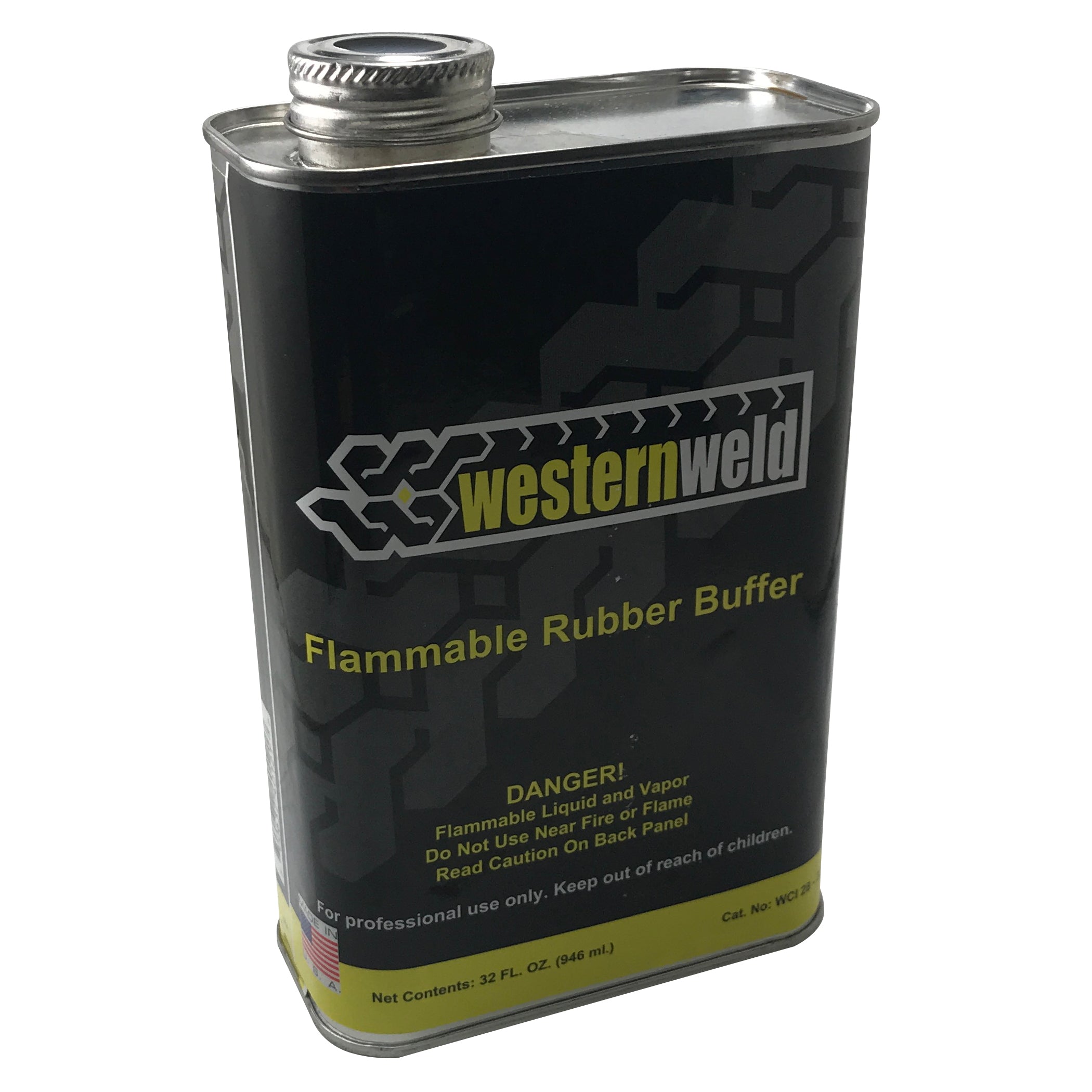 Western Weld Rubber Prep & Liquid Buffing Solution Oblong Can 32 Oz ...