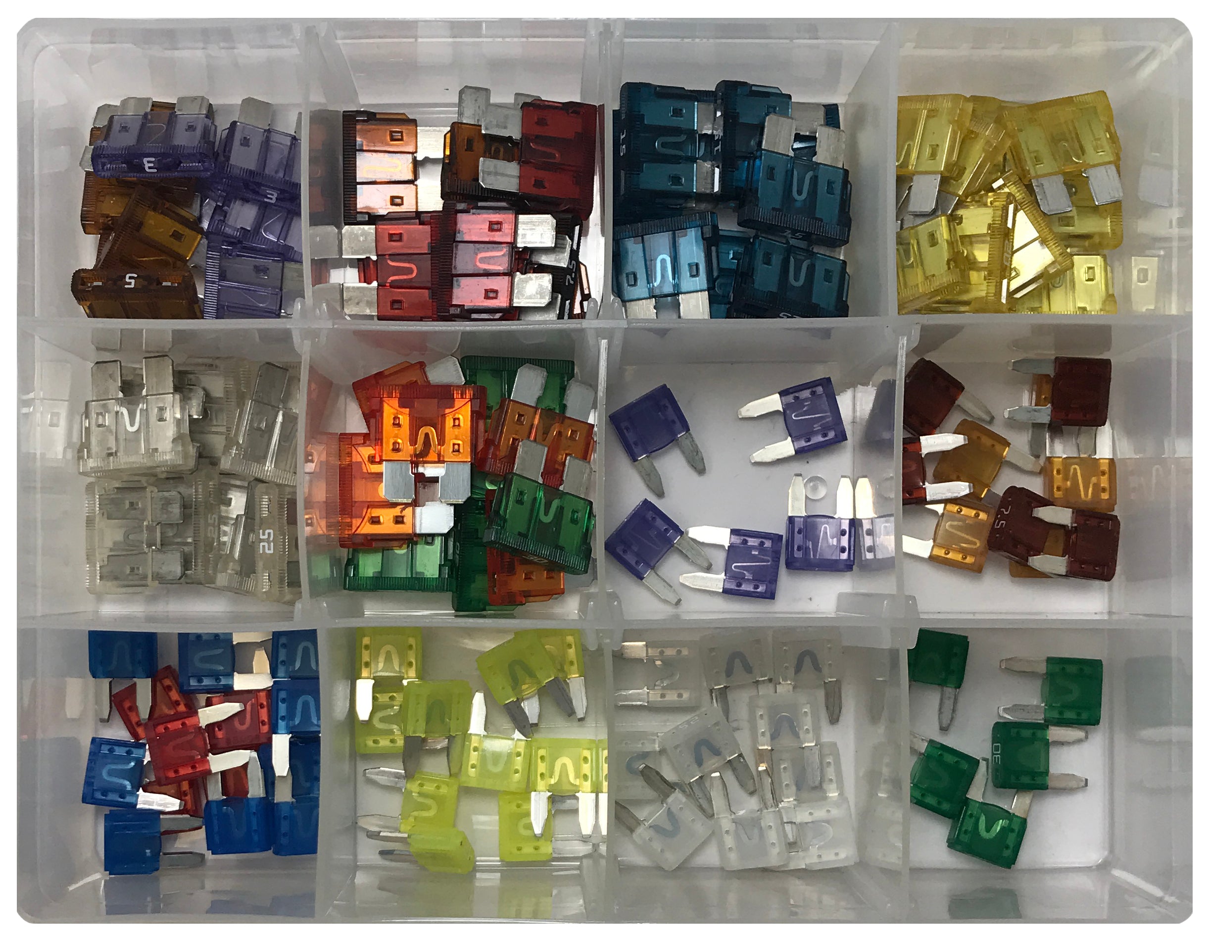 115 Piece ATC/ATO and ATM/MINI Blade Fuse Assortment – Sherco-Auto.com