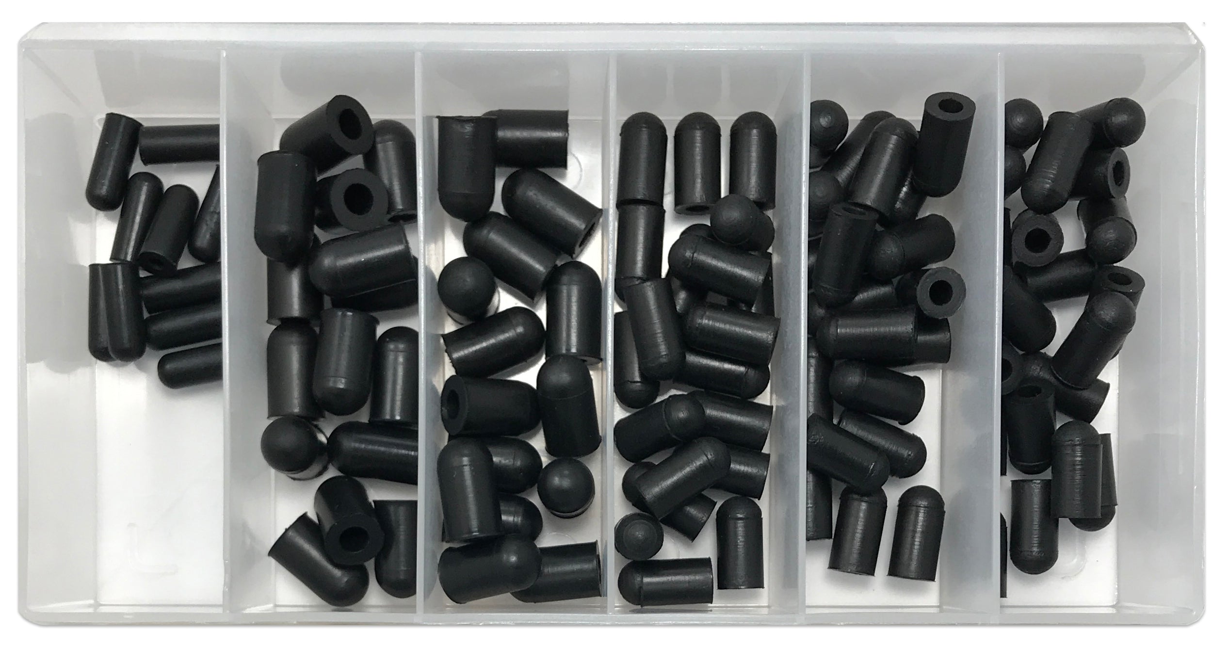100 Piece Rubber Vacuum Cap Assortment – Sherco-Auto.com