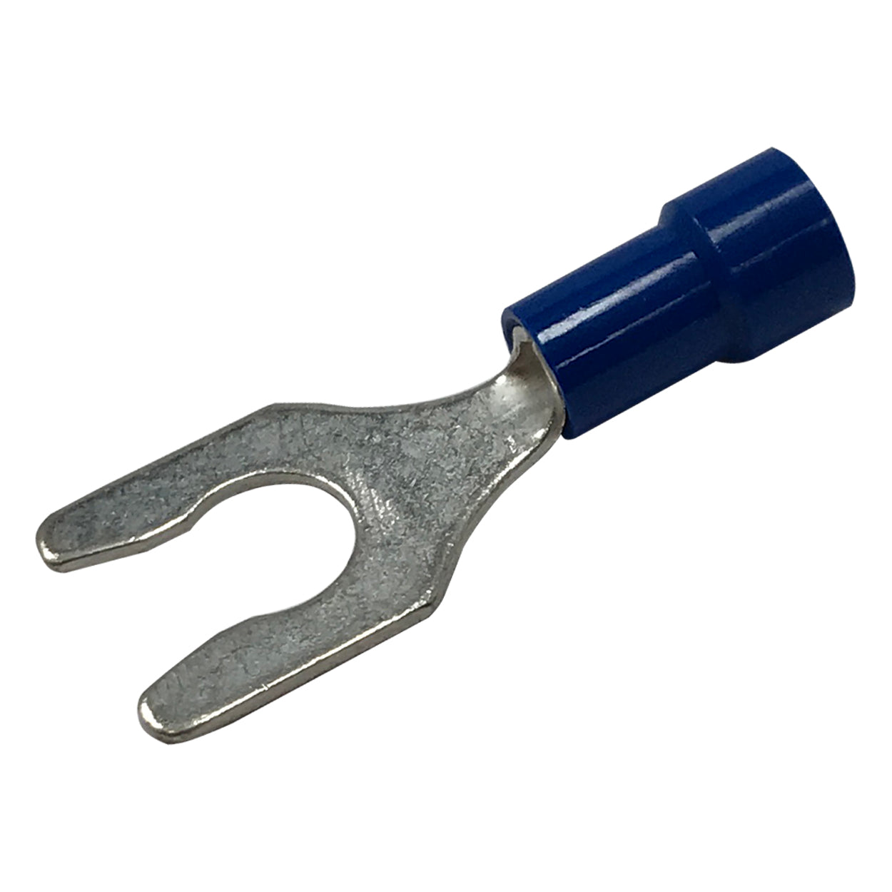 Vinyl Insulated Blue Spring Spade Terminal 16-14 Gauge #8 Stud Connect ...