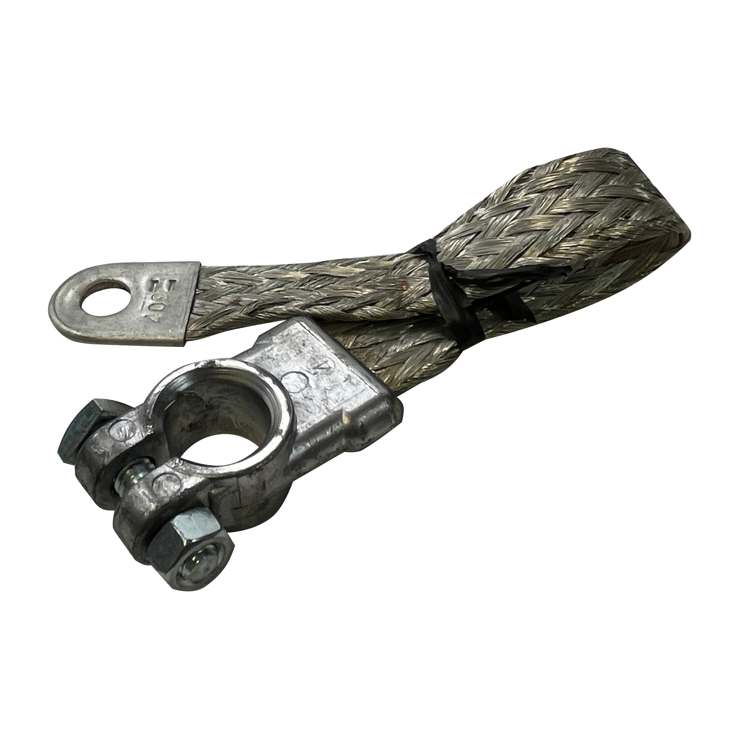 4 AWG 19" Braided Ground Strap with Top Post Terminal – Sherco-Auto.com