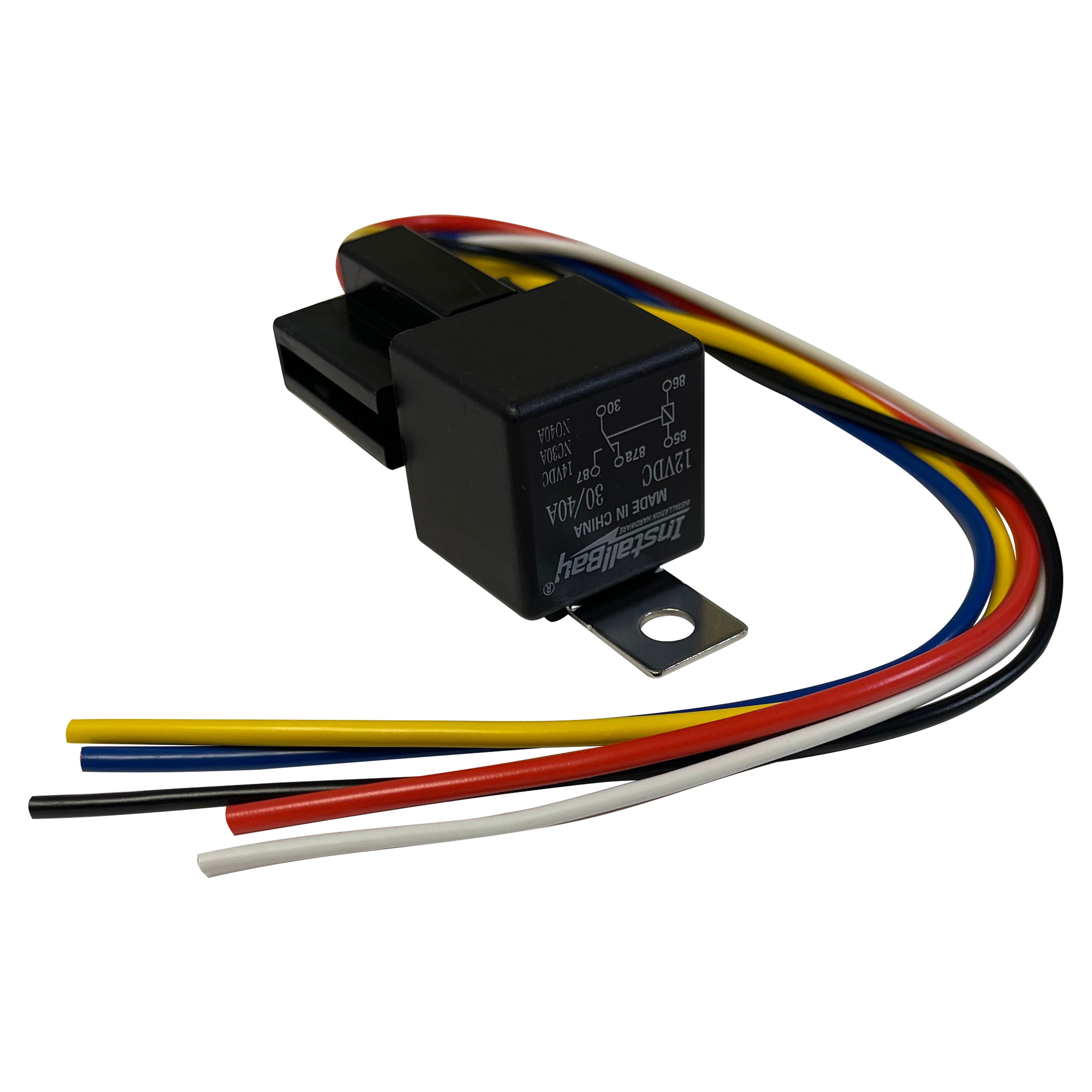 Interconnecting 5 Pin 12V Relay Switch 40 Amp Fuse W/ 12" Inch 5 Wire ...