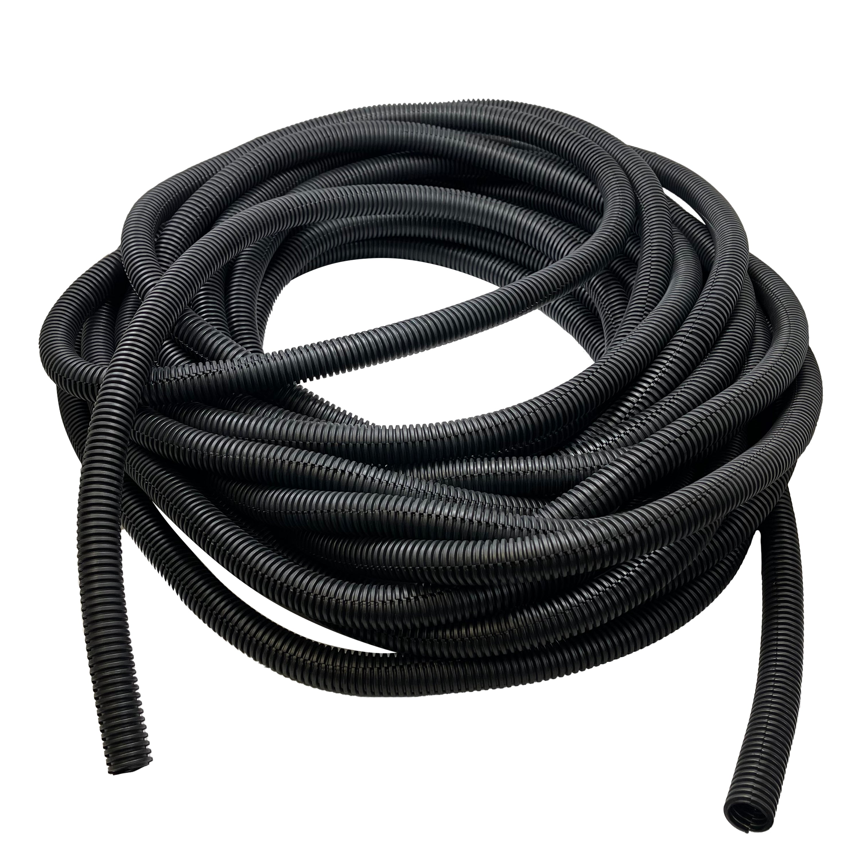 Auveco 14203 Black Nylon Wire Loom 1/2" I.D x 11/16" O.D - USA - 50 FT ...