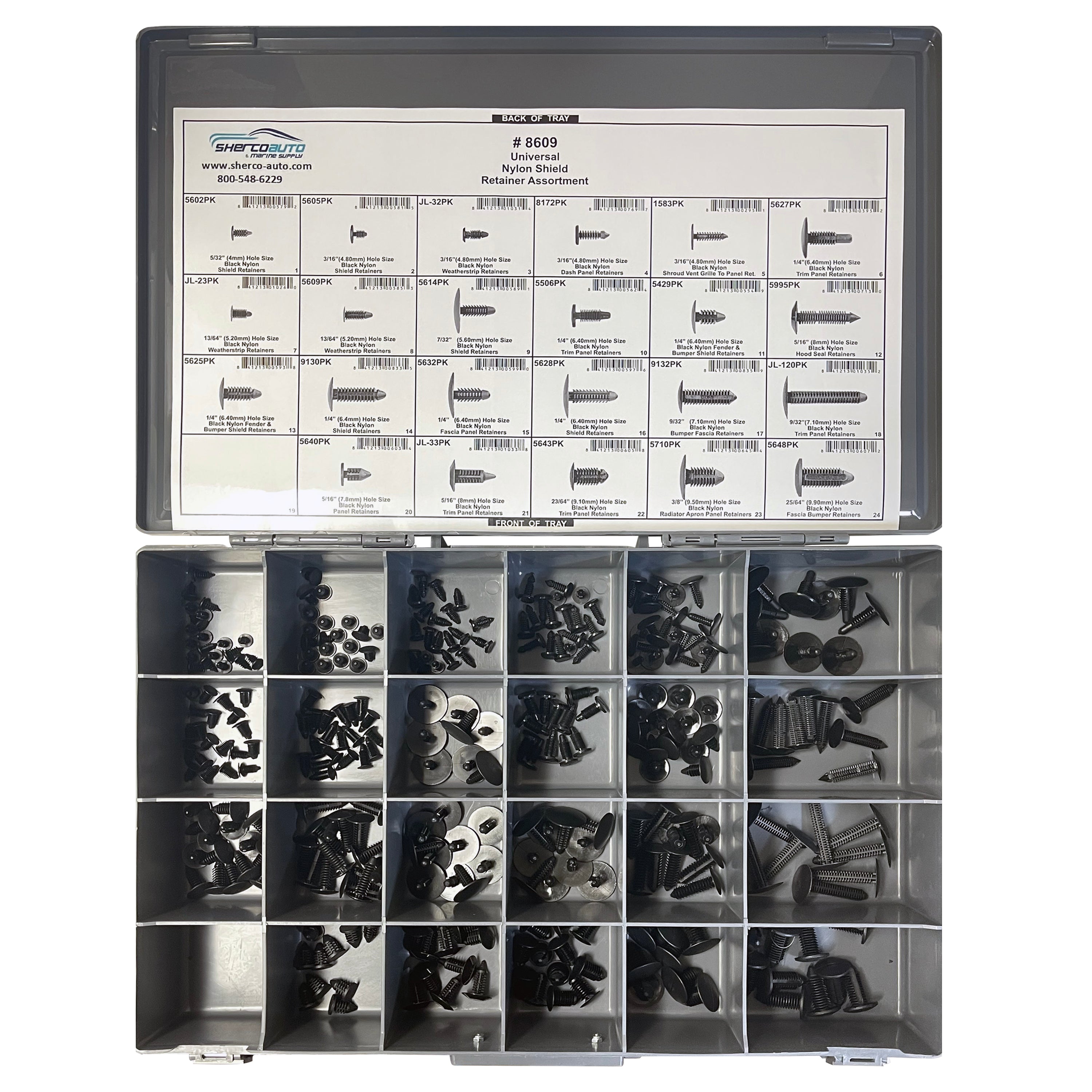 311 Piece Universal Nylon Retainer Assortment Kit – Sherco-Auto.com