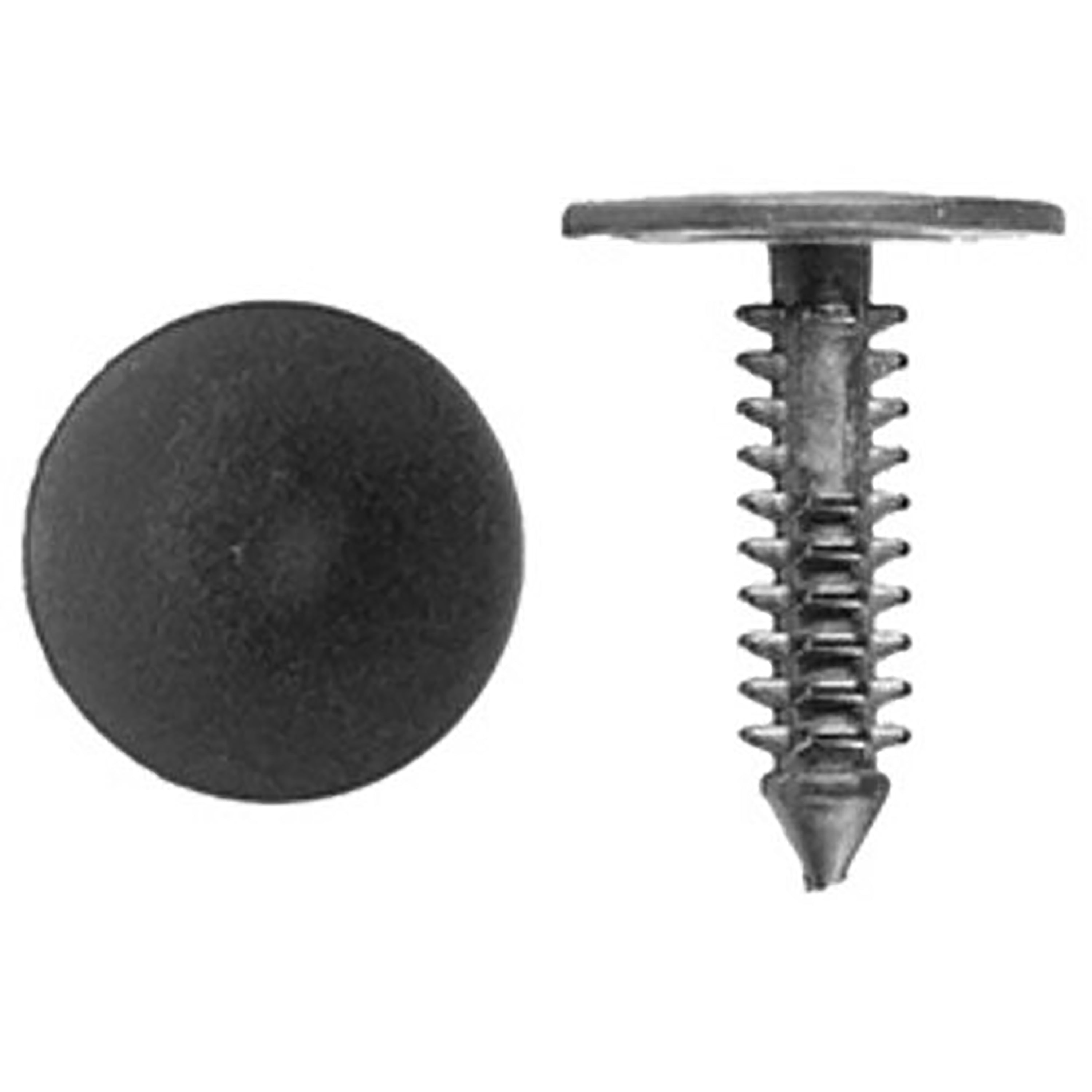 Black Nylon Weatherstrip Clip Retainers - 13/64" Hole - 5/8" Stem - 19 ...