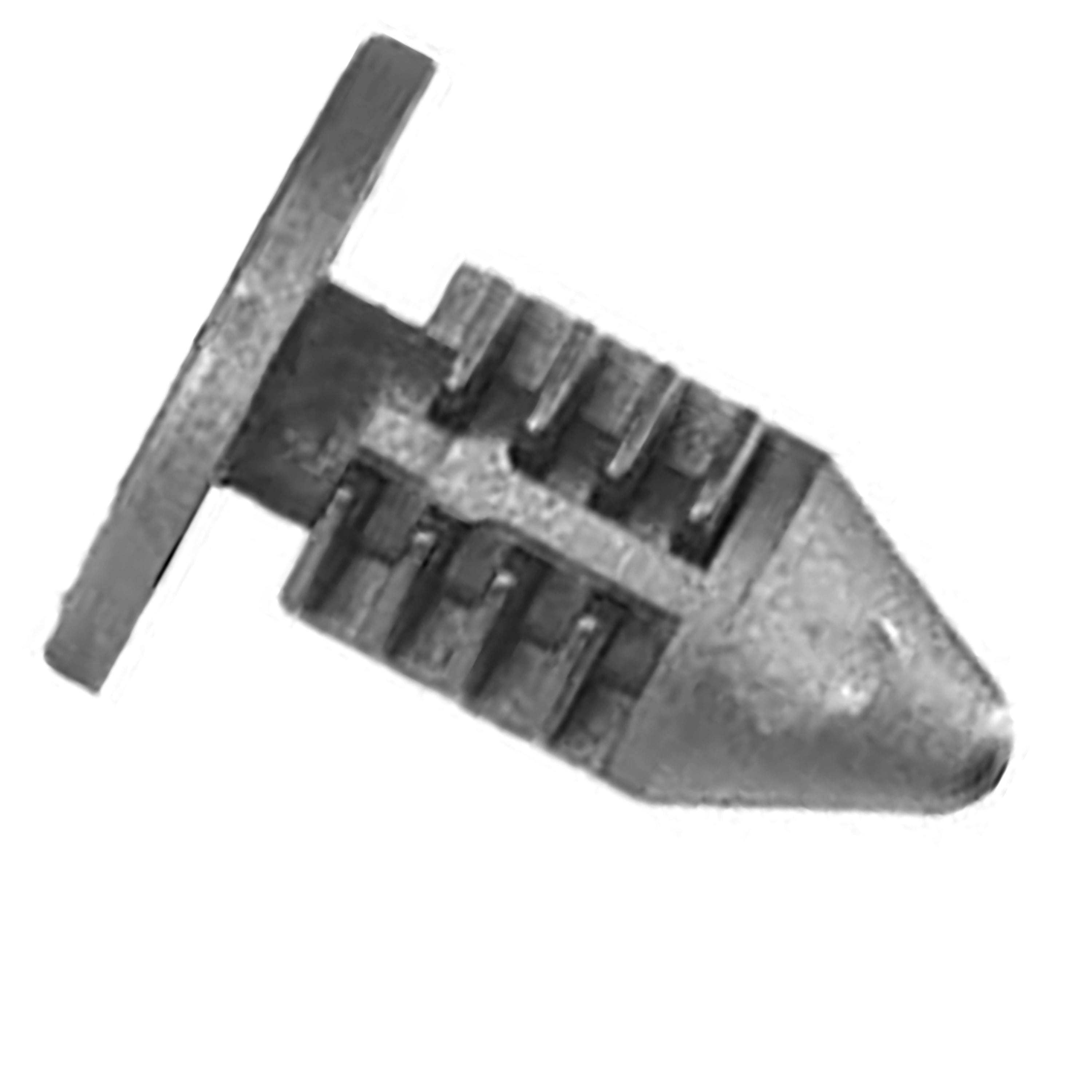 Black Nylon Panel Clip Retainers - 5/16" Hole - 19/32" Stem - 33/64" H ...