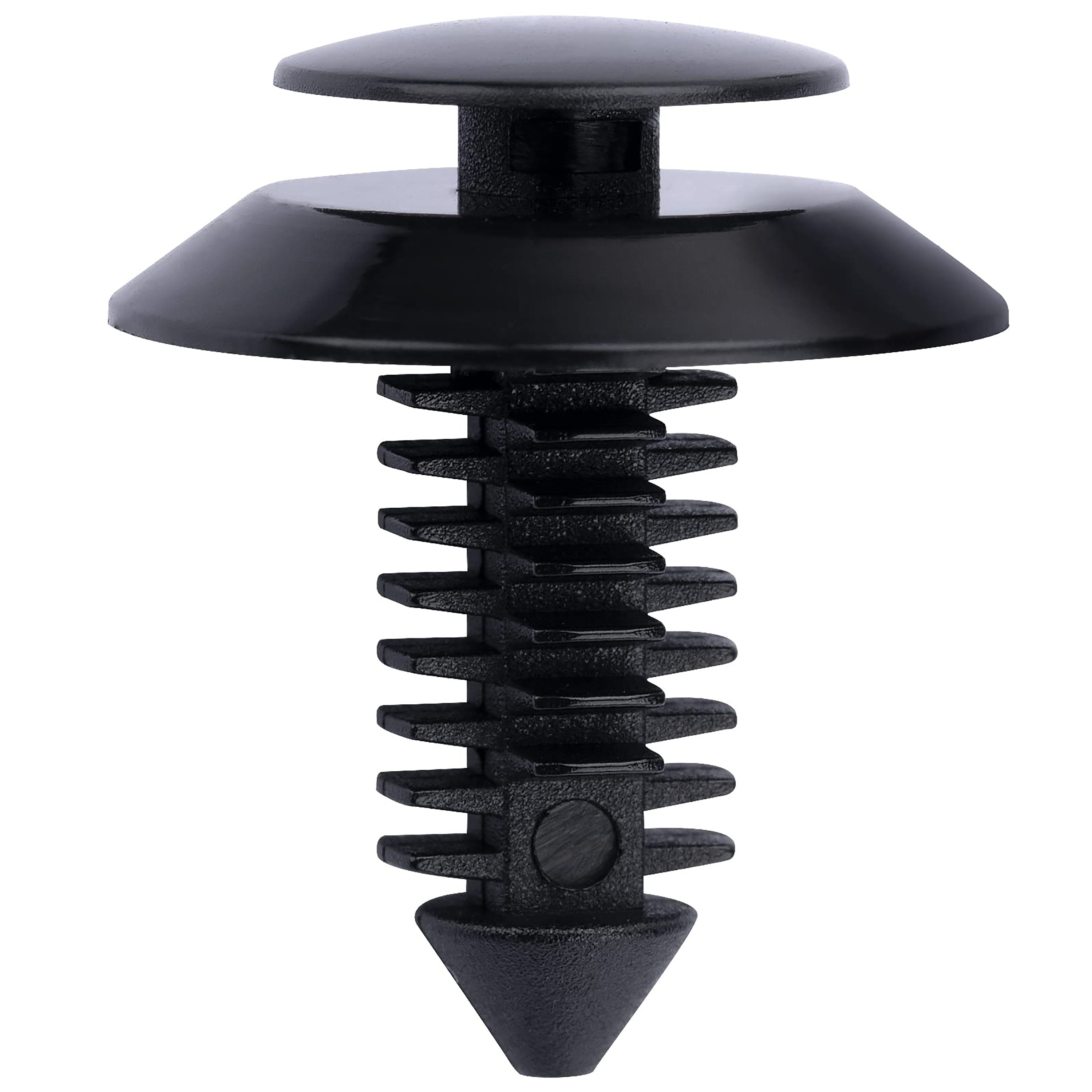 Black Nylon Door Trim Panel Clip Retainer - 8 MM Hole 19 MM Stem 12.7 ...