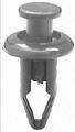 Black Nylon Push-Type Retainer 16mm Head Diameter 16mm, Stem Length 20 ...