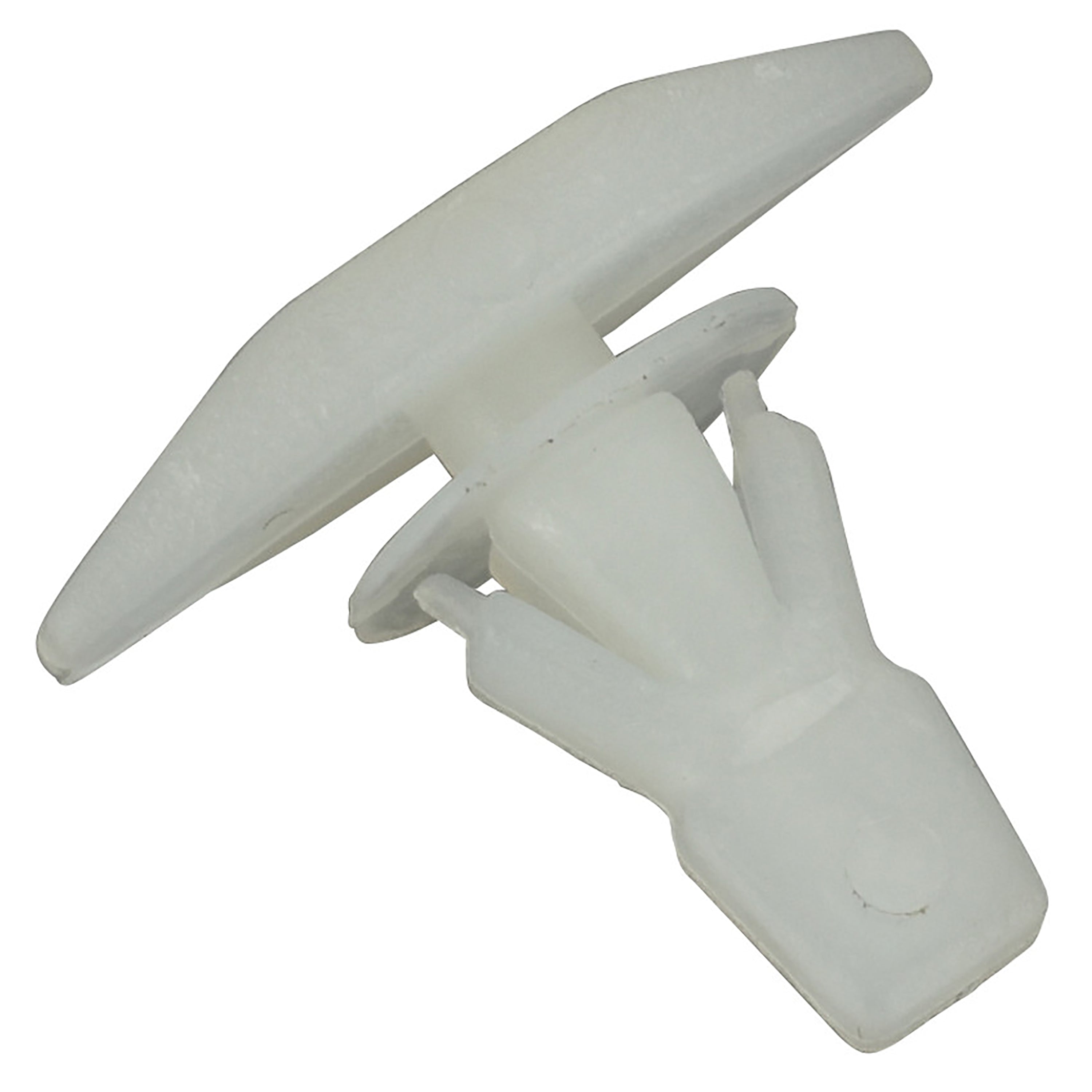 White Nylon Weatherstrip Retainer Clips - 13/64" Hole - 10.5 MM Stem ...