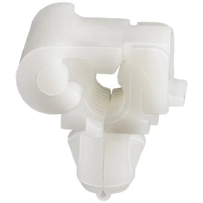 White Nylon Fold Over Door Lock Rod Clips Retainer - #10-24 Rod 8 MM H ...