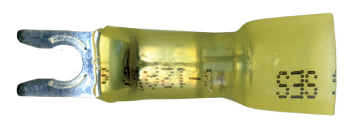 Multilink Yellow Spring Spade Terminals 10-12 AWG #6 Stud - 10 to 500 ...