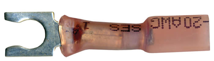 Multilink Heat Shrink Crimp & Solder Spring Spade Terminal 22-18 AWG ...