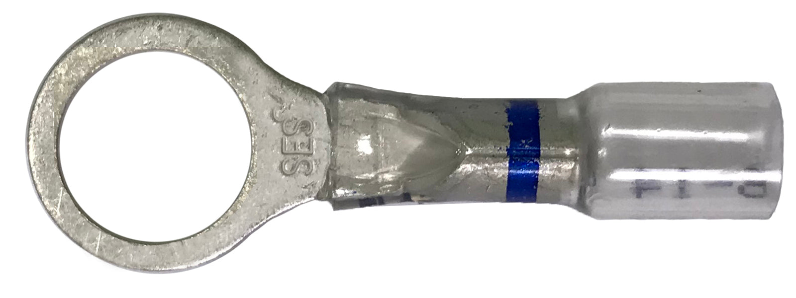 Optiseal Clear Heat Shrink & Crimp Blue Ring Terminal 16-14 Gauge 3/8 ...
