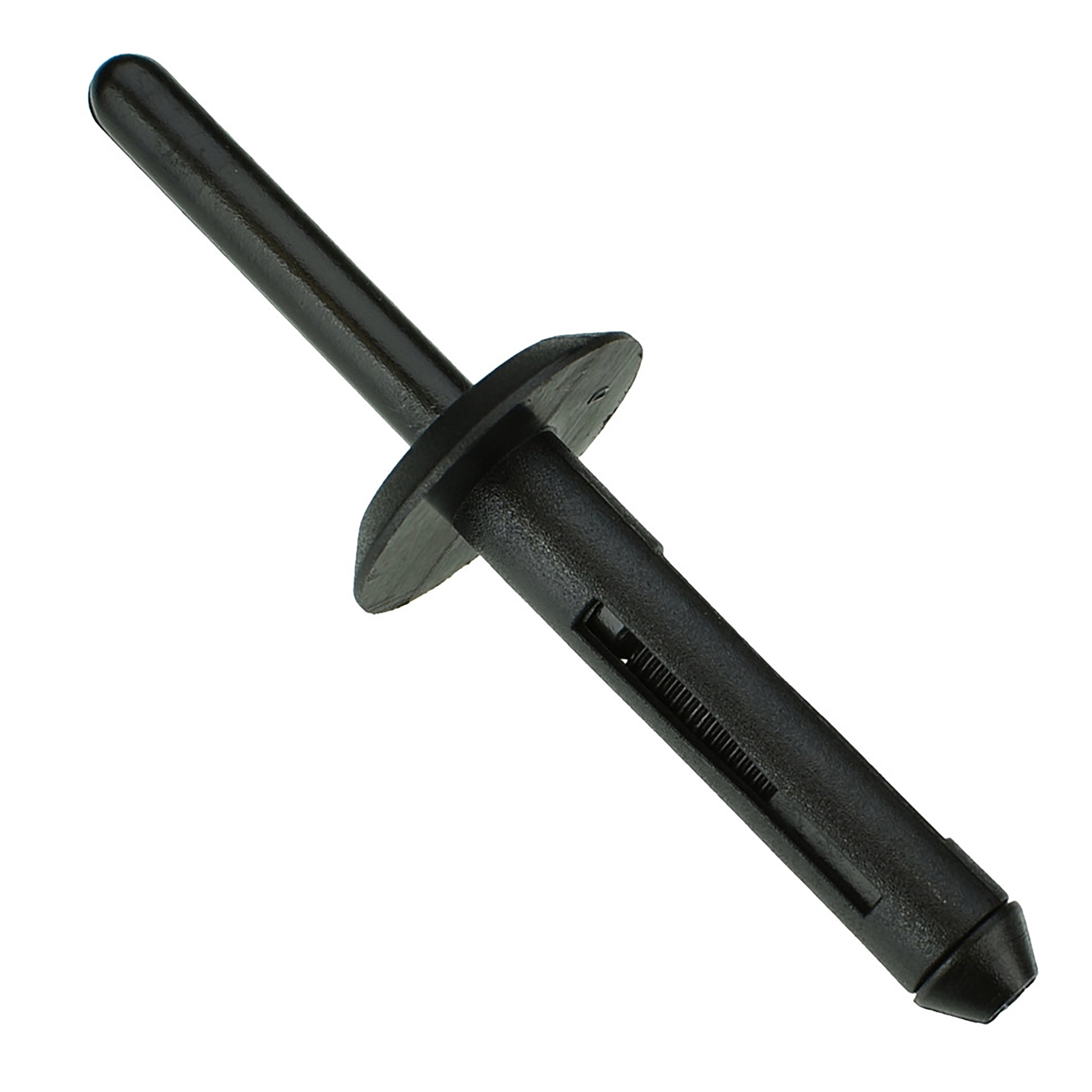 Black Nylon Blind Rivets Mandrel Retainer - 1/4" Dia. - 21/32" Flange ...