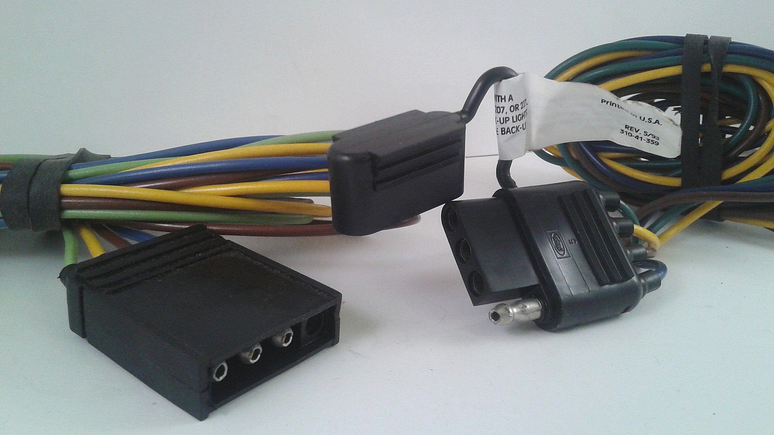 4 Pole Trailer Connector w/ 8 ft Harness – Sherco-Auto.com