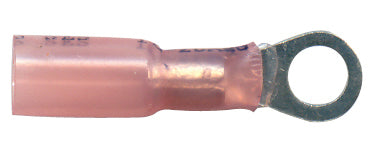 Heat Shrink & Crimp Red Ring Terminal 22-18 Gauge #10 Stud - 500 Pack ...
