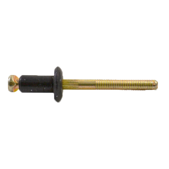 Aluminum Rivet- Steel Mandrel Black Outside Door Handle Rivet 1/4" Hol ...