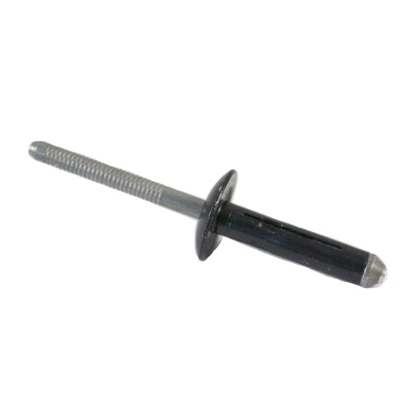 Black Universal Aluminum Split-Type Rivet And Bumper Cover 1/4" Hole ...